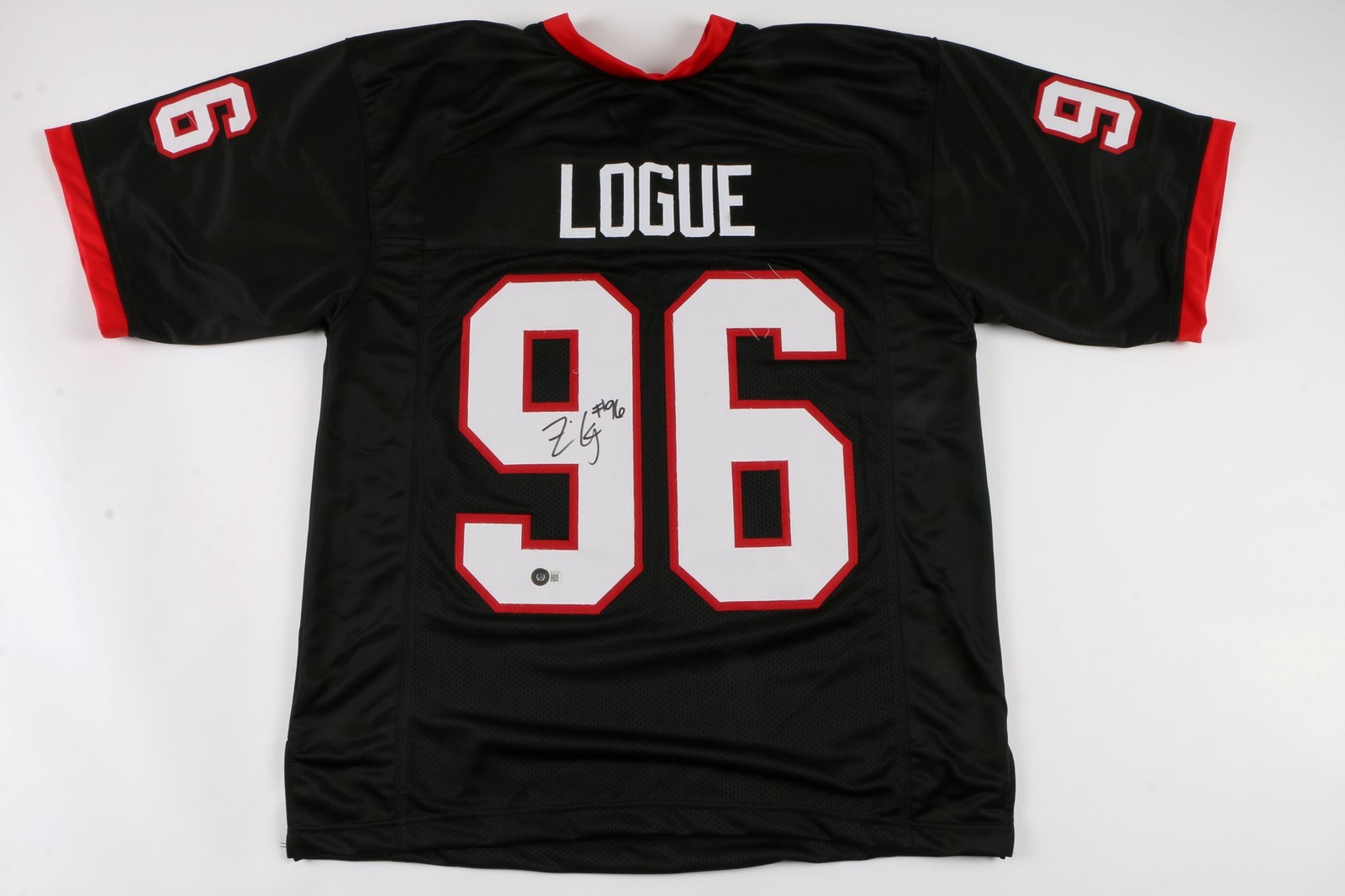 Zion Logue Signed Jersey Black White Georgia Bulldogs | eBay