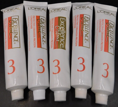 5Pk Loreal Excellence Creme 3 Protective Ceramide Protein Conditioner 1 ...
