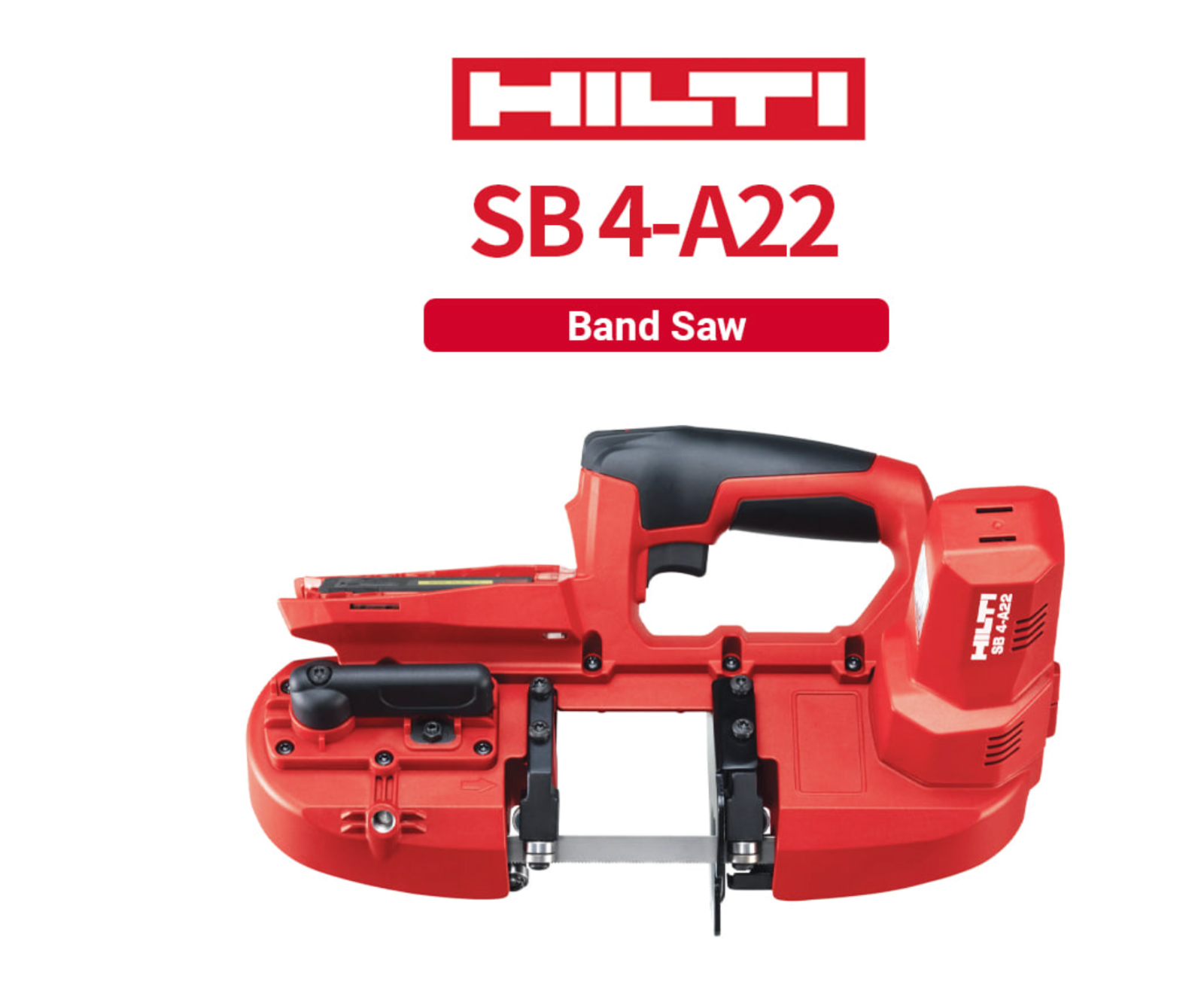 Hilti SB 4-A22 Band Saw 22V 167Rpm 2900Spm LED 351x248x218mm 9.5lbs UPS ...