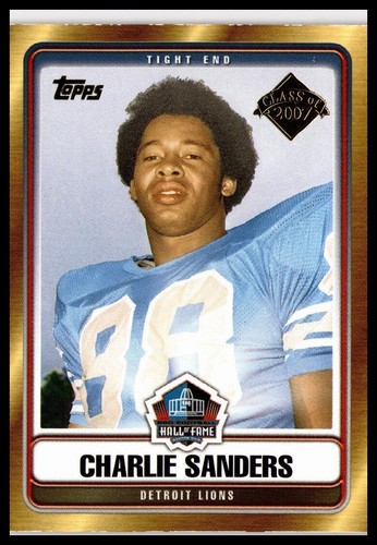 2007 Topps #HOF-CS Charlie Sanders Hall of Fame Class of 2007 | eBay
