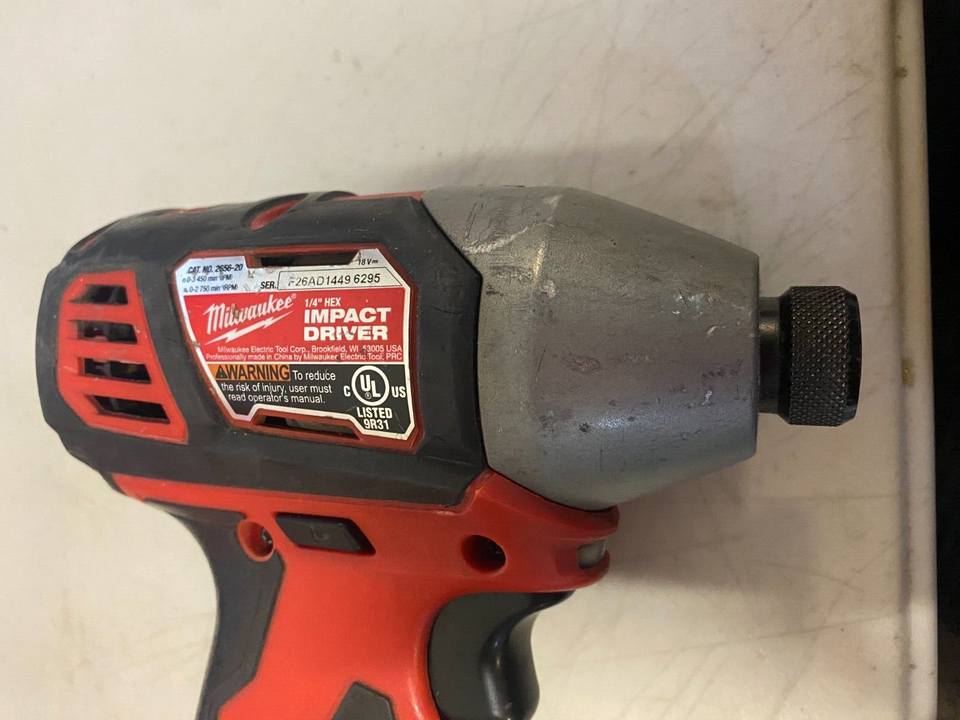 **USED** Milwaukee M18 2656-20 1/4 Hex Impact Driver - Red (Tool Only ...