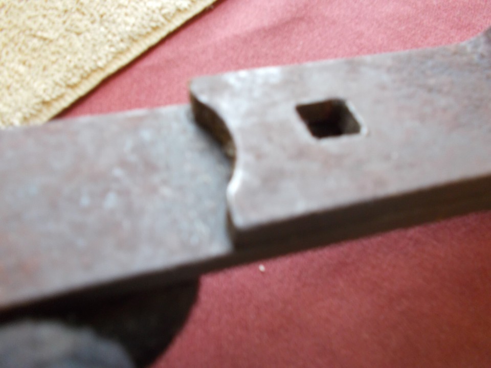 VTG CAST IRON GATE DOOR STRAP HINGE PART FORDGED BARN SHED BLACKSMITH ...