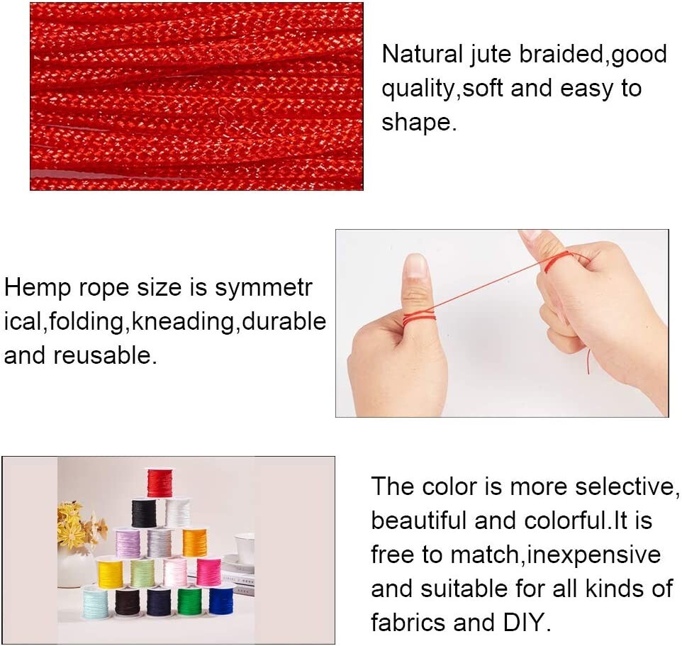 Hilo Chino 15 Rollos Cordon Anudado Macrame Nilon Para Abalorio ...