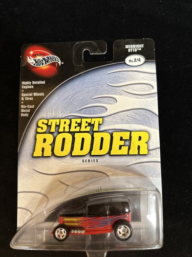 Hot Wheels 100% STREET RODDER SERIES MIDNIGHT OTTO REAL RIDERS 32 FORD ...