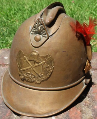 URUGUAYAN FIREMAN FIREFIGHTER CUERPO DE BOMBEROS BRASS HELMET 1888 ...