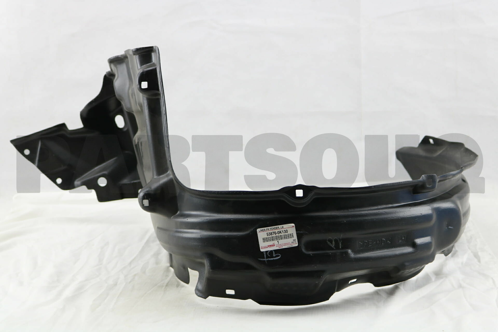 538760K130 Genuine Toyota SHIELD SUB-ASSY, FRONT FENDER SPLASH, LH ...