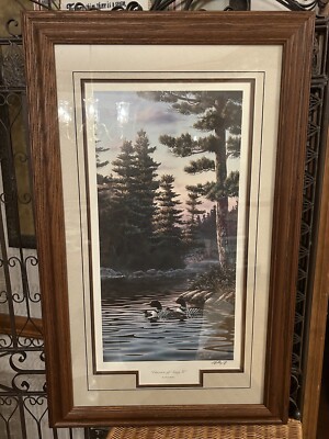 1994 Rick Kelley Signed, Framed, Matted, Numbered Print "encore Of Song ...