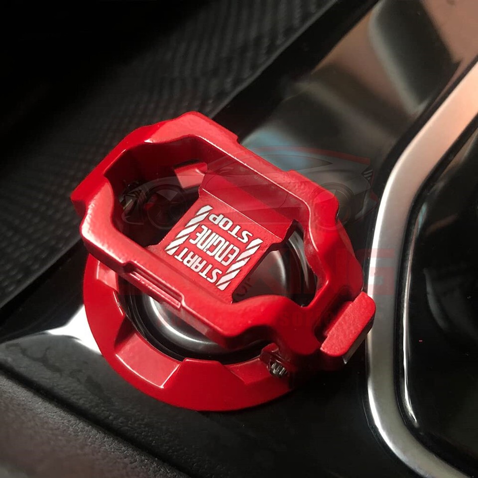 Car Start Stop Button Decor Car Engine Push Start Switch Button Cover ...