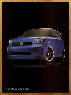 2008 Scion xB Print Ad/Poster Authentic Official Compact Car Mancave ...