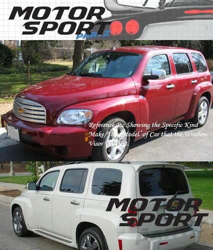 For Chevrolet HHR 2006-2011 Window Visor Sun Guard In-Channel Dark Grey ...