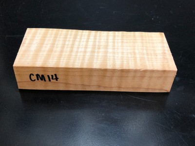 CM14 Curly Maple Knife Block Blank Handle Pistol Grip Wood | eBay