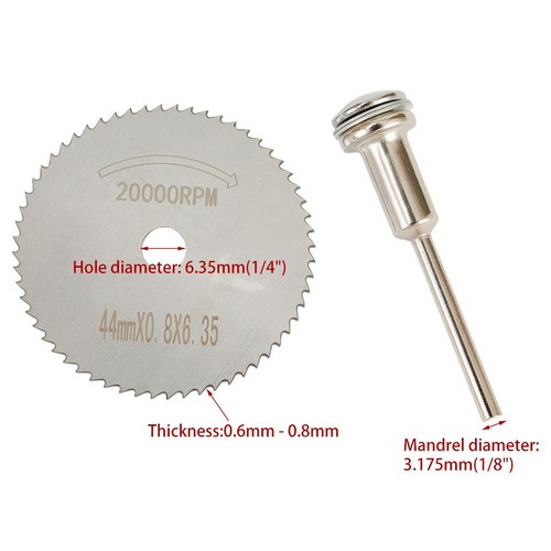 6pcs 22-44mm Mini HSS Circular Saw Cutter Rotary Tool For Wood Cutting ...