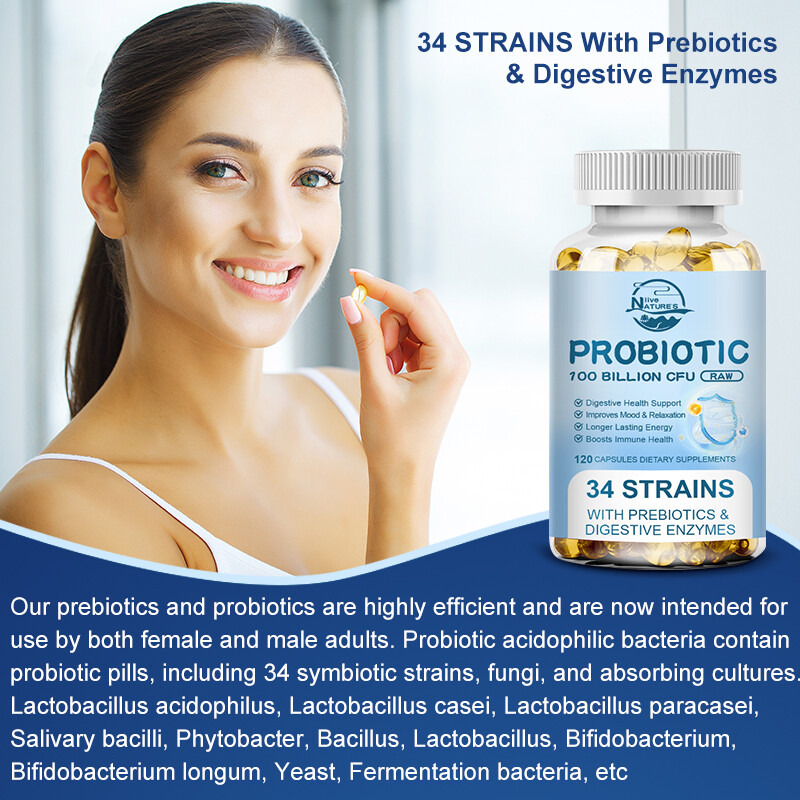 Probiotic Digestive Multi Enzymes Probiotics for Digestive Health Daily ...