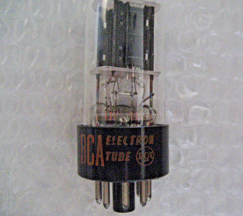 1 x NOS 6SN7 GTB RCA Black Plate Tube - TV-7 Tested - 3 Tubes Available ...
