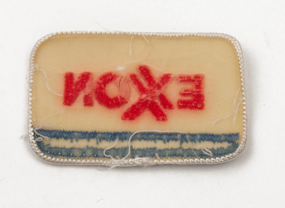 Vintage Exxon Gas Station mechanic/employee Red Blue patch 3.25" X 2 ...