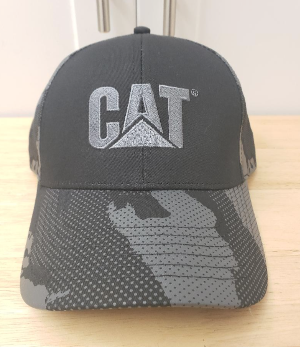 CAT Hat Baseball Cap Black Adjustable Strapback Cotton Work Caterpillar ...