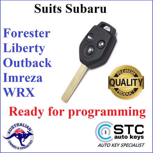 TRANSPONDER REMOTE CAR KEY suitable for SUBARU OUTBACK LIBERTY IMPREZA ...