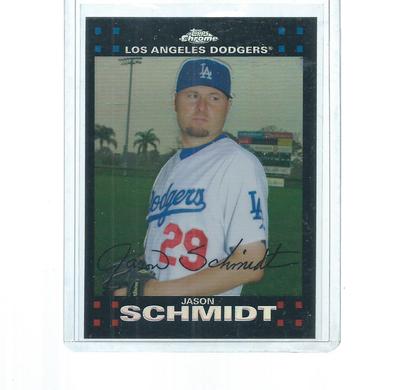 2007 TOPPS CHROME BASEBALL REFRACTOR JASON SCHMIDT #149 | eBay UK