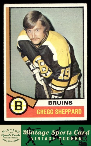 1974 Topps - Gregg Sheppard - #184 Boston Bruins | eBay