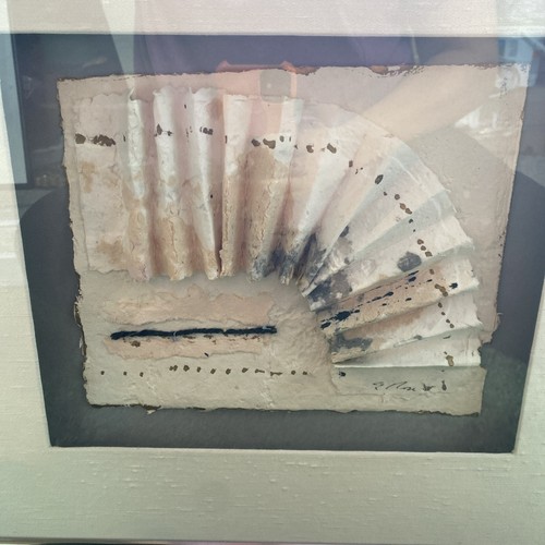 3D Abstract Art Paper Mache Signed By Artist Black And Silver Shadow ...