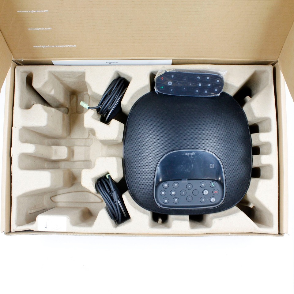 Logitech Group Video Conferencing Bundle with Expansion Mics 960-001060 ...