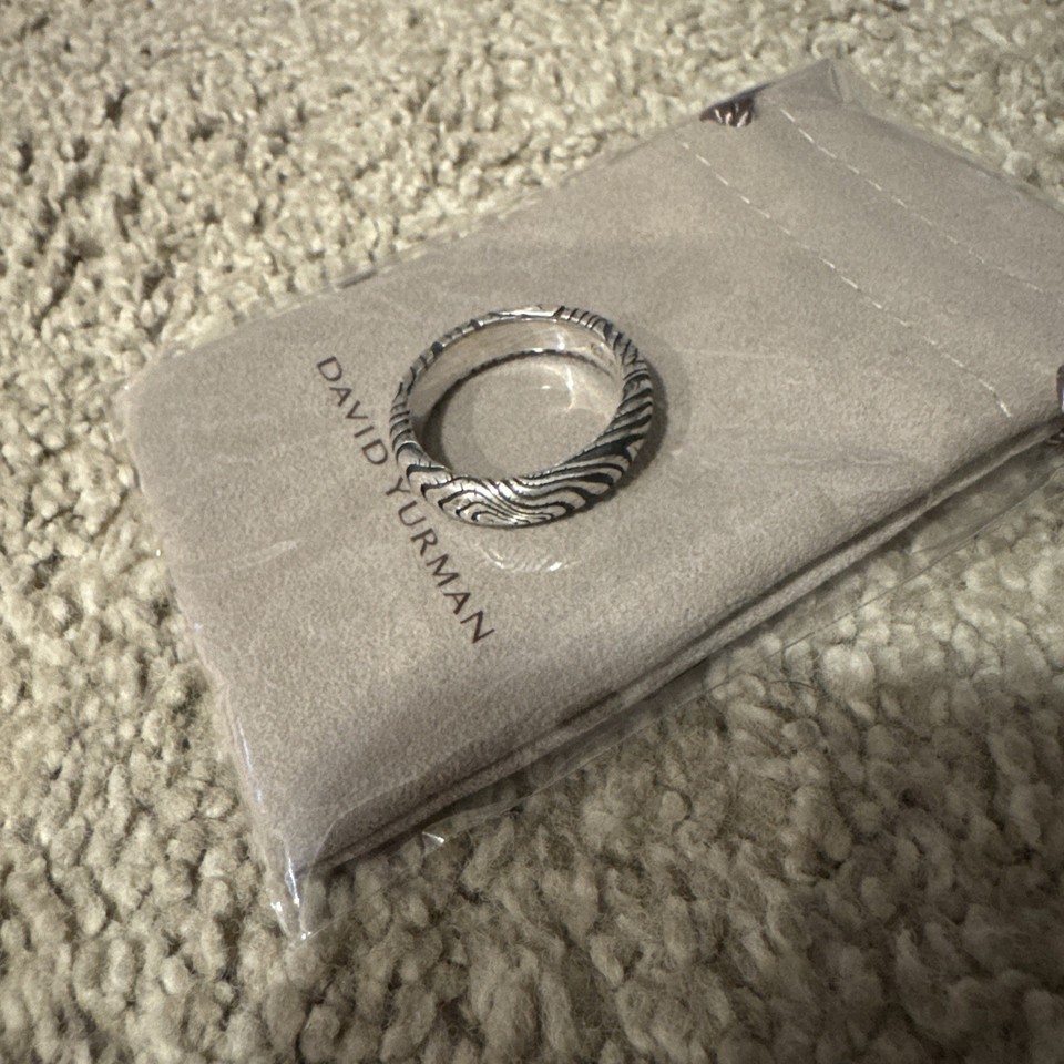 David Yurman Sterling Silver Wood Grain Ring | eBay
