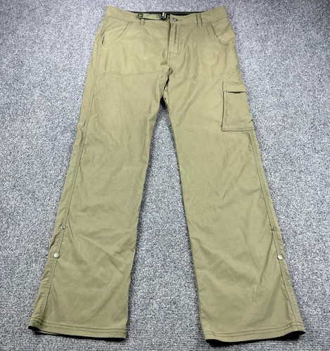 Prana Stretch Zion Pants Men Medium 34x34 Green Slim Fit Hiking ...