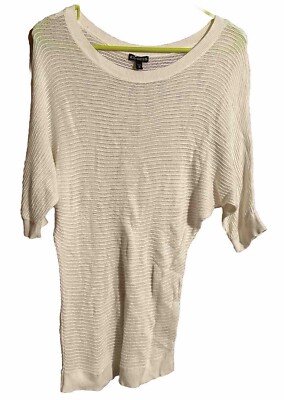 Women's Ivory Mesh Bat Wing Top from Express, Size Medium | eBay