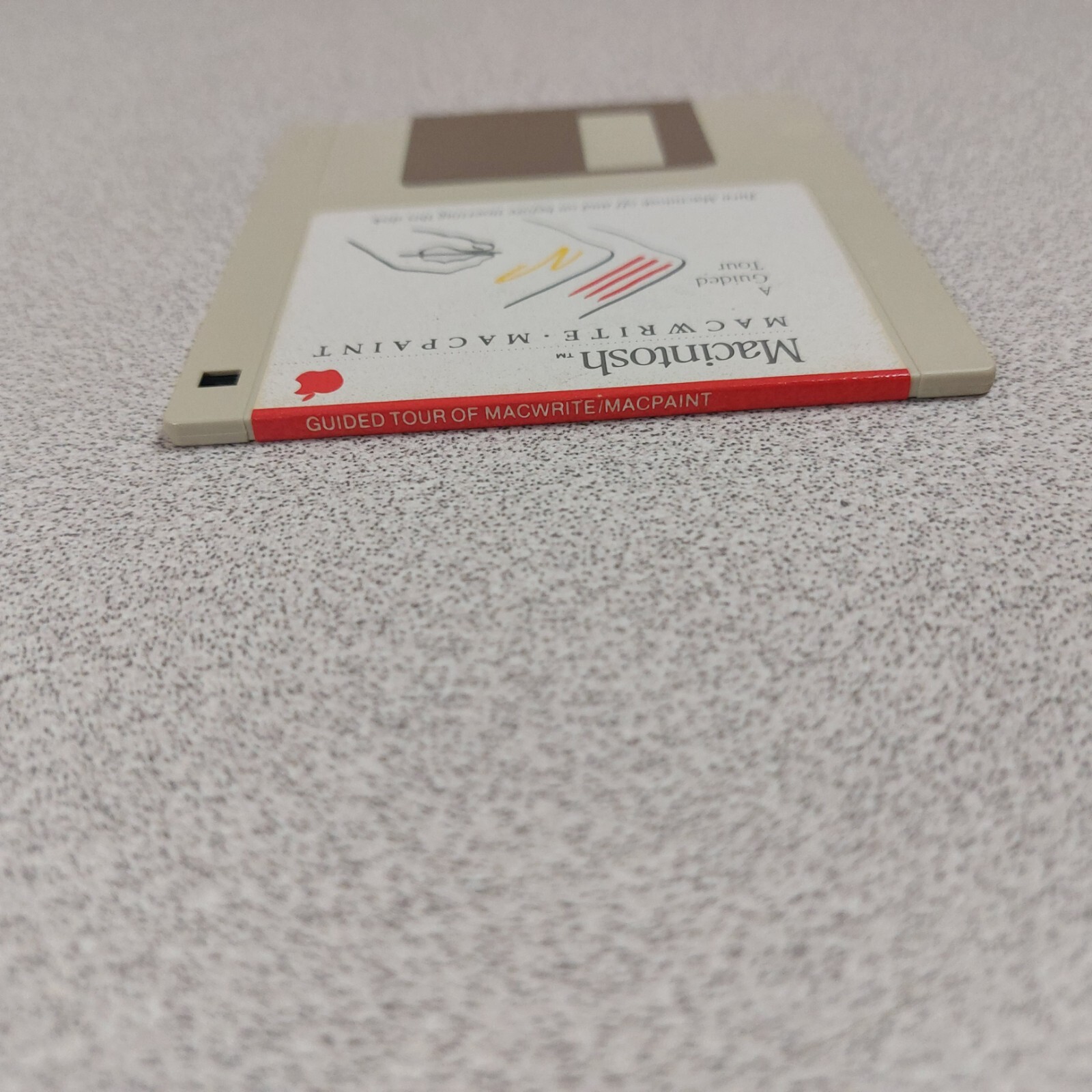 RARE Vintage 1984 Macintosh 3.5" Floppy Disk MacWrite MacPaint Tour OEM ...