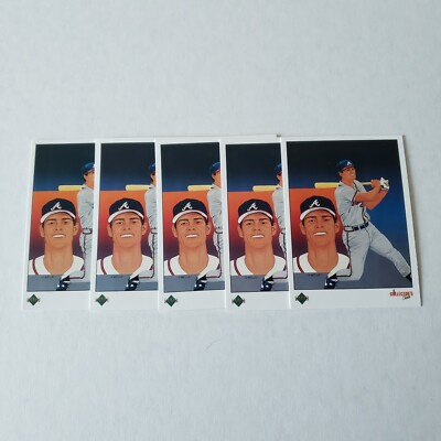 DALE MURPHY 5 Card Lot 1989 Upper Deck Baseball cards #357 Atlanta ...