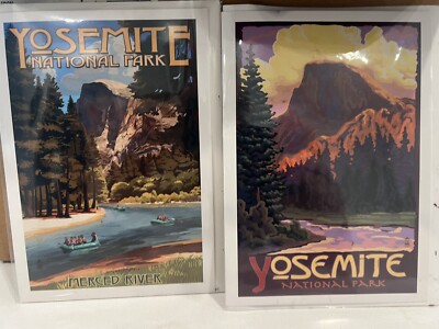 Yosemite Greeting Cards - Half Dome & Merced River - Vintage Style | eBay