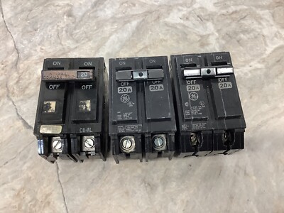 GE THQB 20 Amp 2 Pole Bolt-on Circuit Breaker 120/240 Volt | eBay