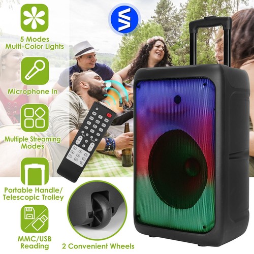 Wireless Party Speaker Party Speaker Outdoor Speaker Portable w/Remote ...