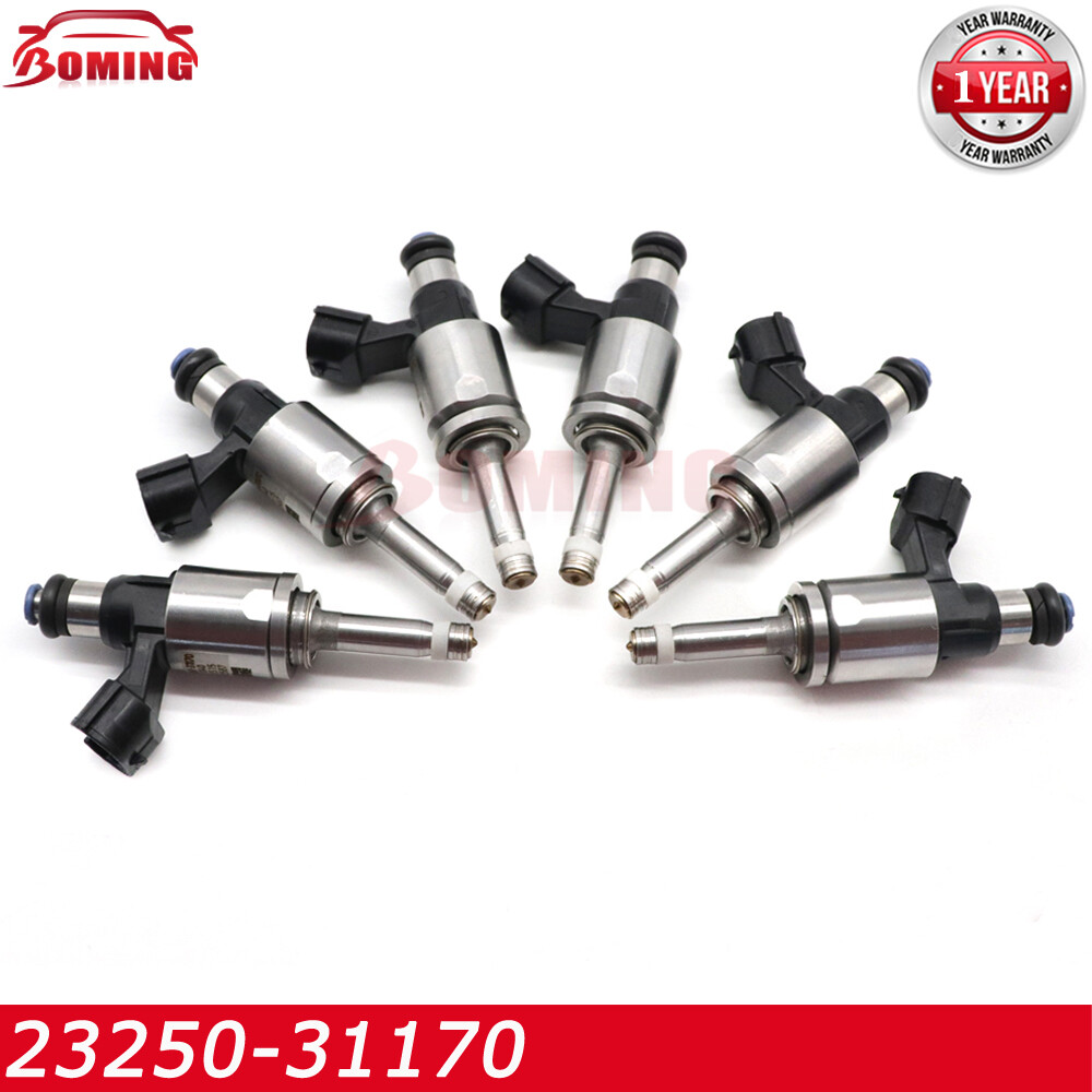 6PCS New Fuel Injector For Lexus GS350 RX350 3.5L V6 2016-2018 23250 ...