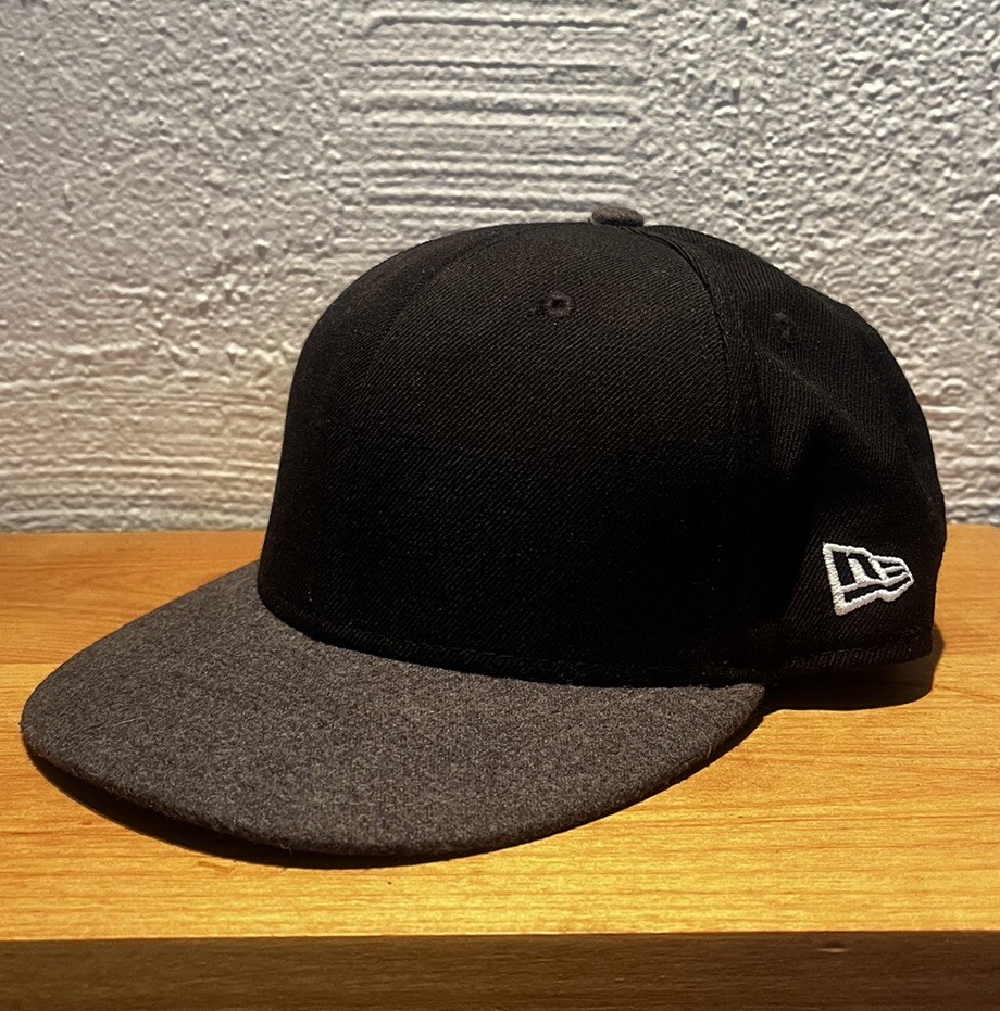 New Era x New Balance 574 Plain Black Wool & Leather … - Gem