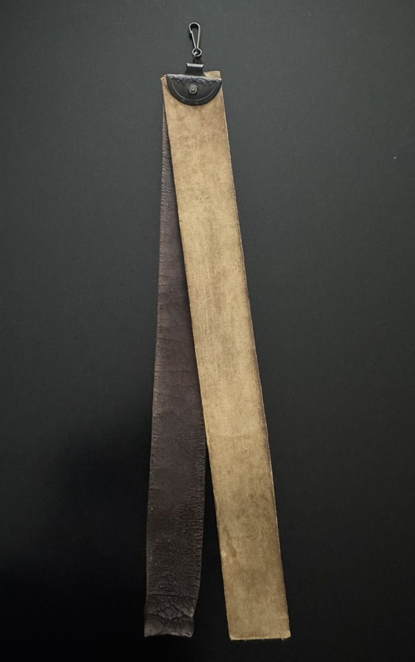Vintage Select Quality Russia Shell Leather Straight Razor Barber Strop ...