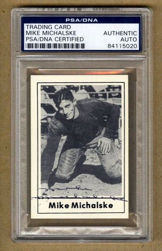 1977 Touchdown #5 Mike Michalske Signed AUTO football card Football HOF ...