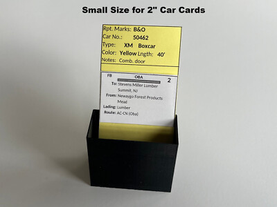Car Card Boxes for Model Railroad Operations | eBay
