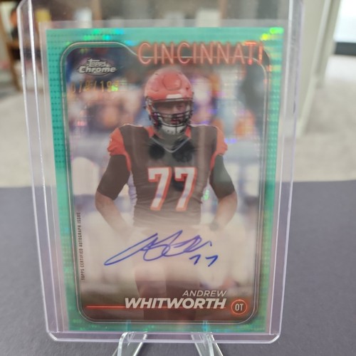 2024 Topps Chrome - Autographs Andrew Whitworth #BA-AW Aqua Sonar 078/ ...