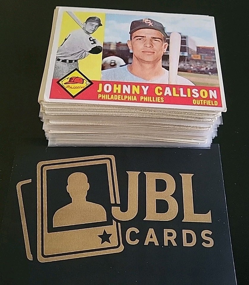 1960 Topps Baseball Cards - 78 Different - W/ Johnny Callison and Daryl ...
