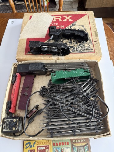 Marx Steam Type Electric Train Set w Original Box Vintage Marx Toys ...