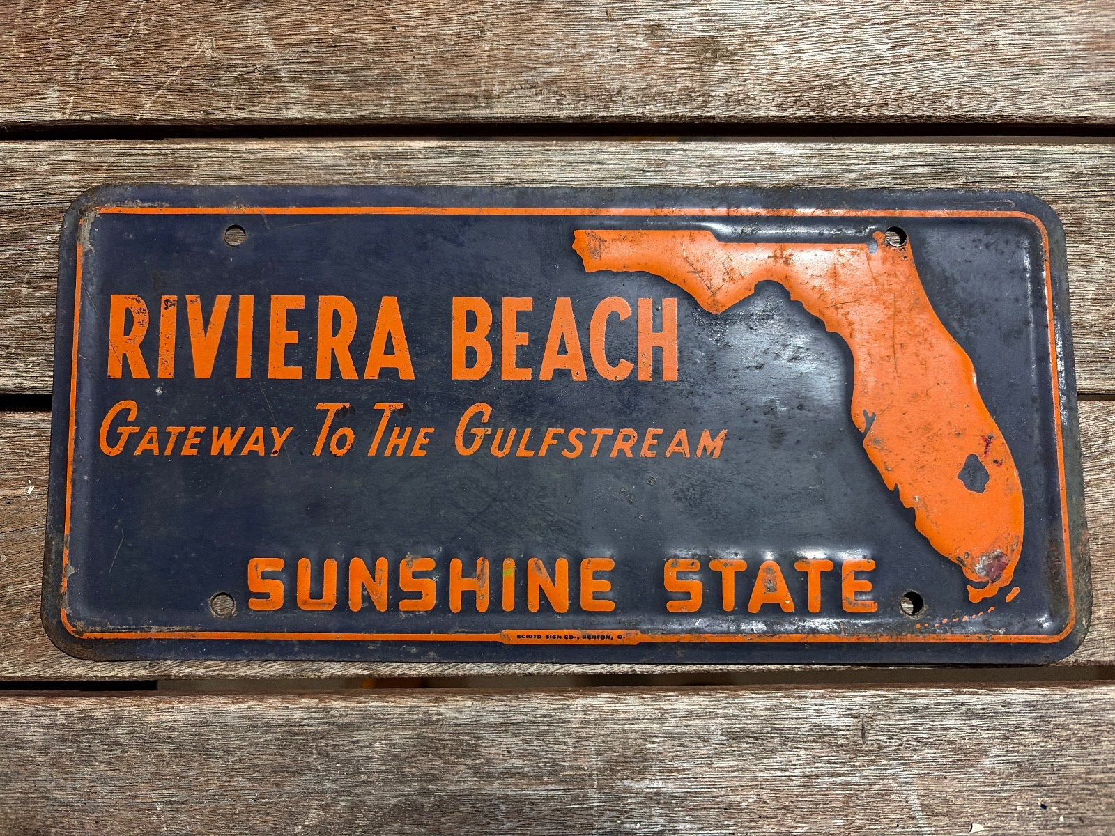 Riviera Beach Booster License Plate Gulfstream Florida Sunshine State ...