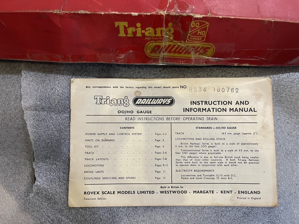 TRIANG RS34 TRANSCONTINENTAL TC DOUBLE ENDED DIESEL LOCOMOTIVE & COACH ...