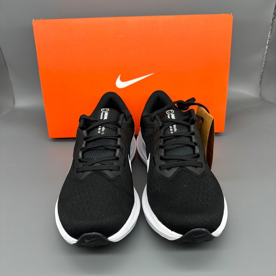 Nike Women's Air Winflo 10 Black White Road Running Shoes Sneakers ...