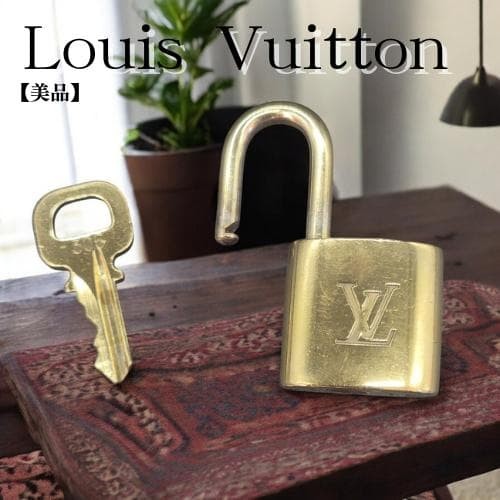 LOUIS VUITTON Padlock 306 Gold Brass Lock With One Key Used | eBay ...