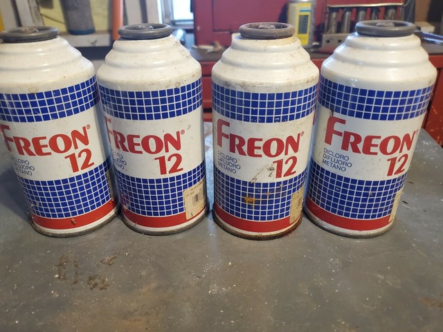 Dupont Chargette Lot 3 Cans R12 Auto Air Refrigerant Freon 12 oz Cans R ...