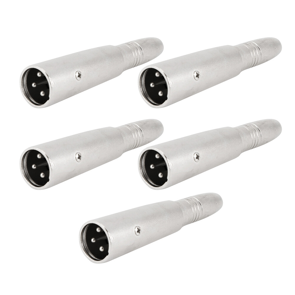 5Pcs 6.5mm/0.26in 3 Pin XLR Male Plug Socket Connector GDB | eBay