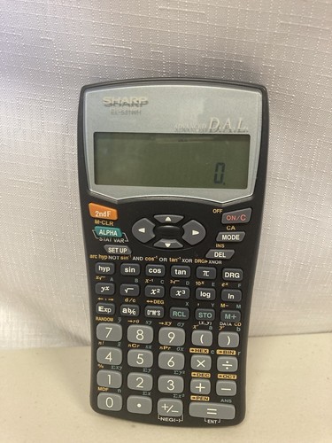 Sharp EL-531WH Advanced D.A.L Scientific Calculator W/ Cover VGC Free ...
