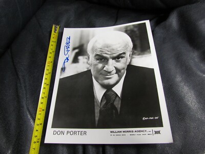 Don Porter Autographed Photo Actor | eBay