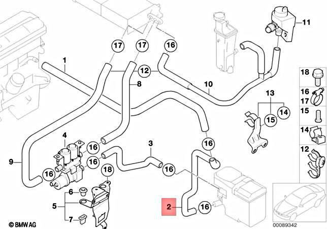 Genuine BMW E53 SUV Inlet Additional Heather Hose OEM 64218409061 | eBay